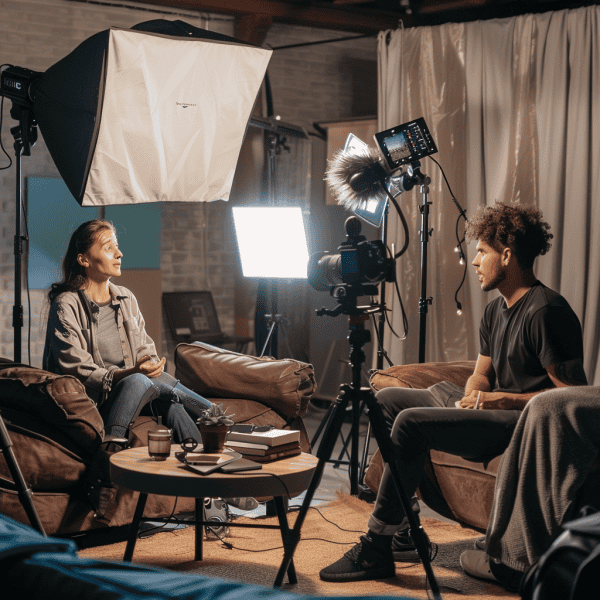 The Ultimate Guide to Lighting for Podcast Video Production | IT STARTS ...